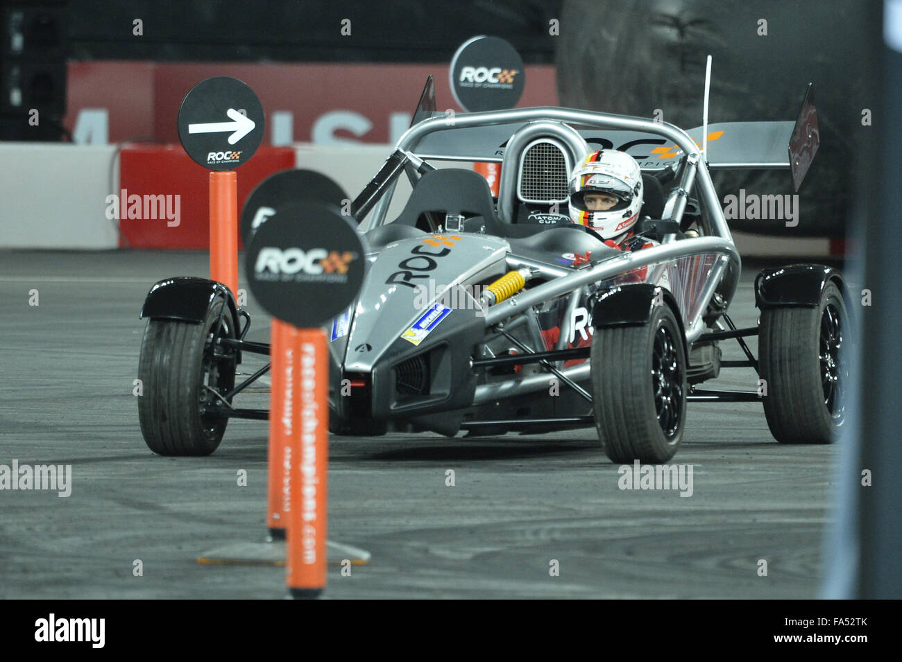 Celebrities and famous drivers take part in 'Race of Champions' at the ...