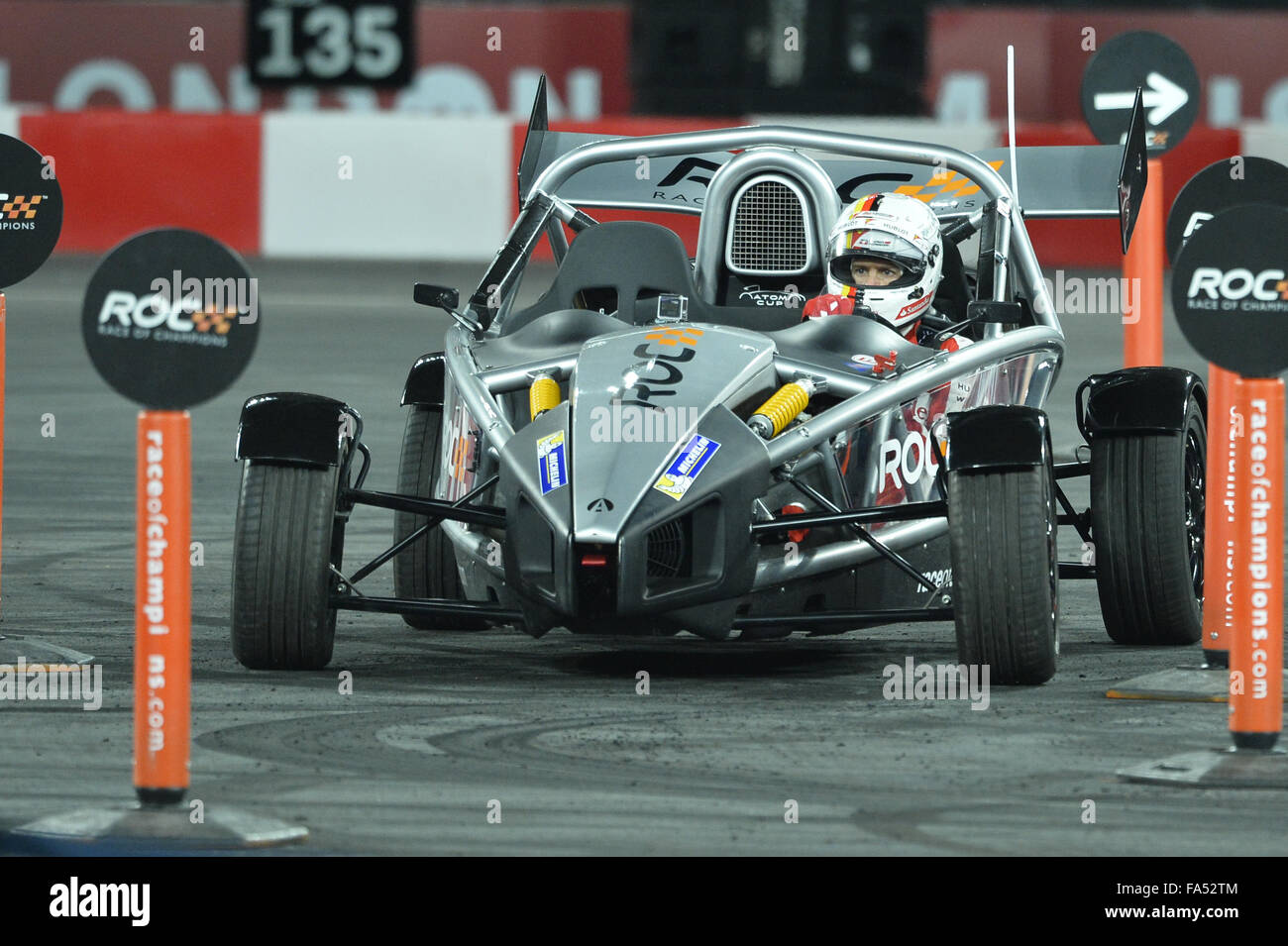 Celebrities and famous drivers take part in 'Race of Champions' at the ...
