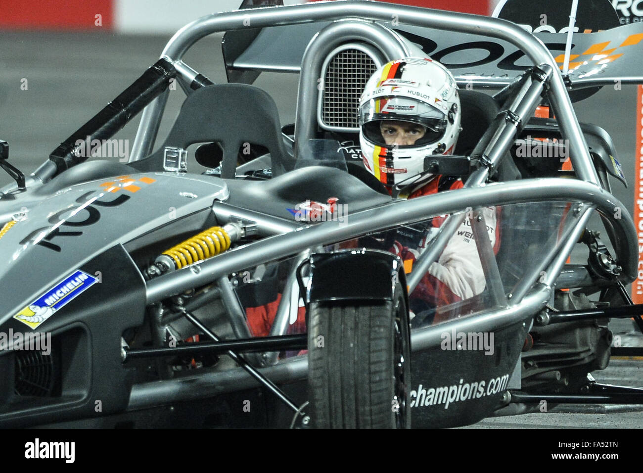 Celebrities and famous drivers take part in 'Race of Champions' at the ...