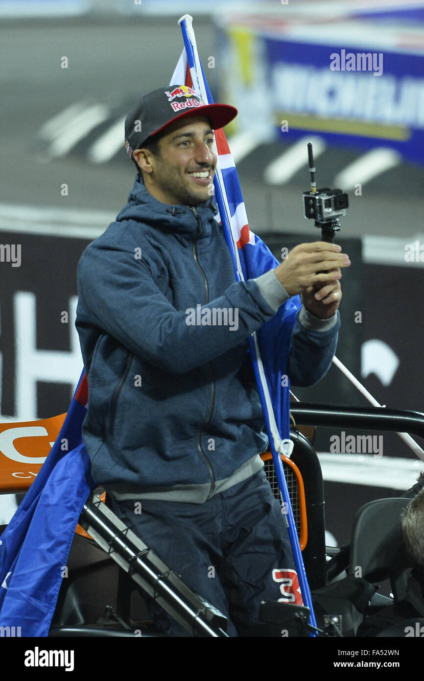 Celebrities and famous drivers take part in 'Race of Champions' at the ...