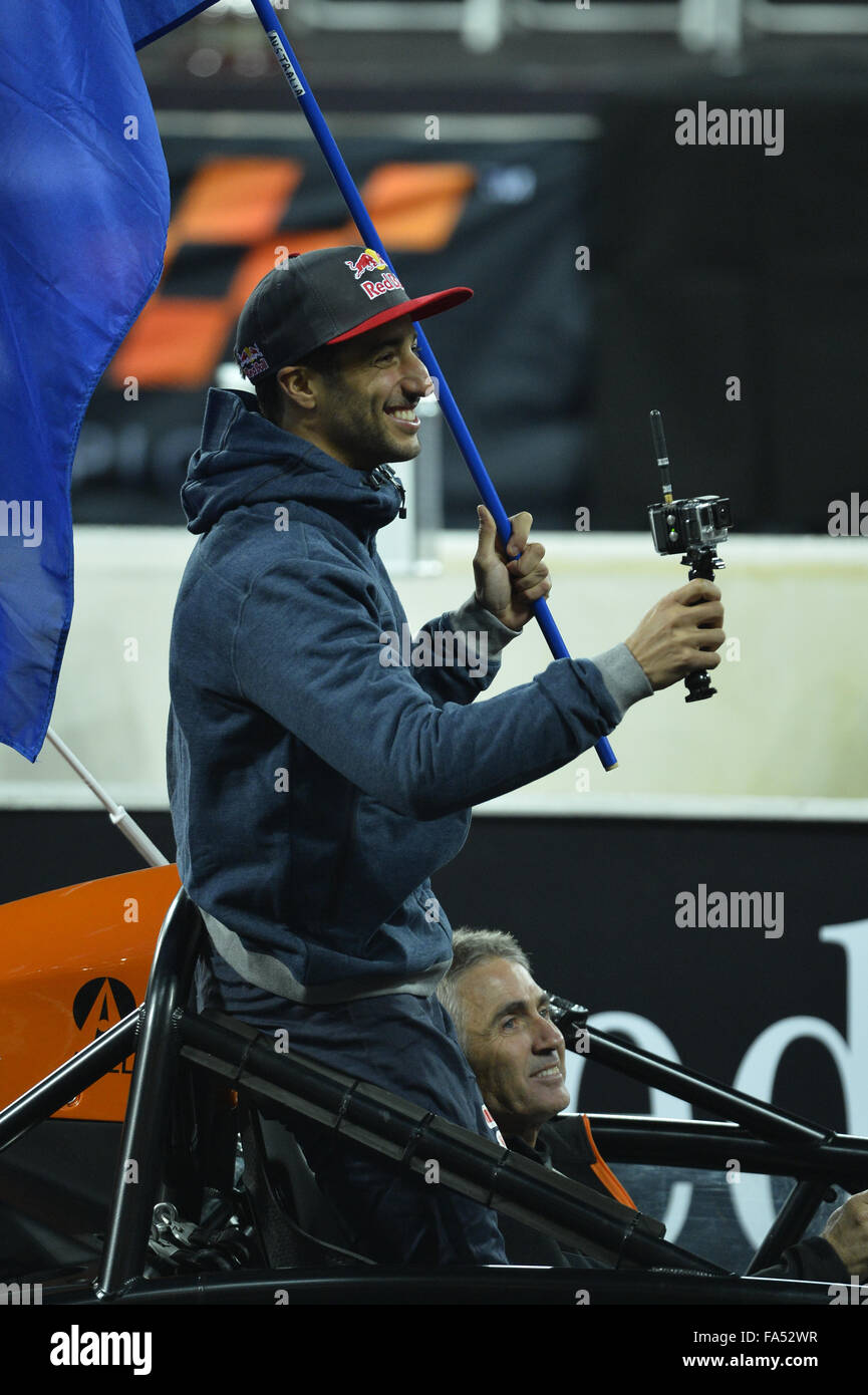 Celebrities and famous drivers take part in 'Race of Champions' at the ...