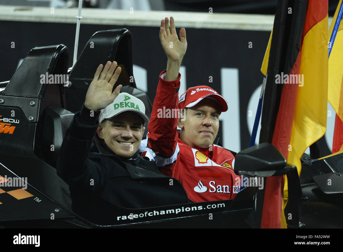 Celebrities and famous drivers take part in 'Race of Champions' at the ...