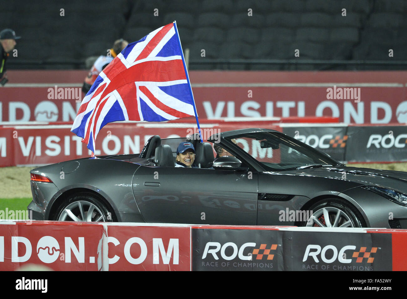 Celebrities and famous drivers take part in 'Race of Champions' at the ...