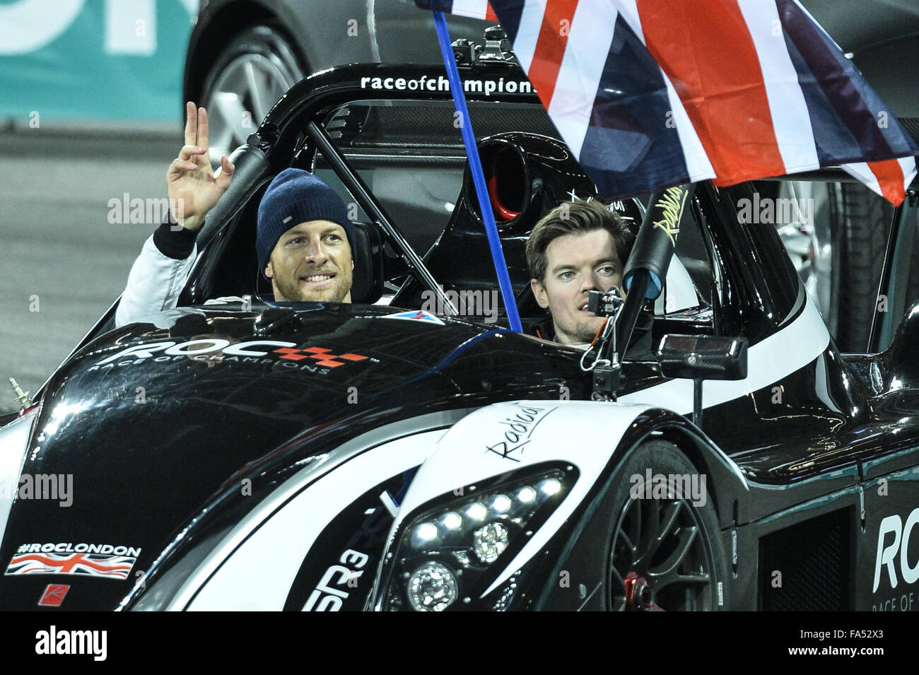 Celebrities and famous drivers take part in 'Race of Champions' at the ...