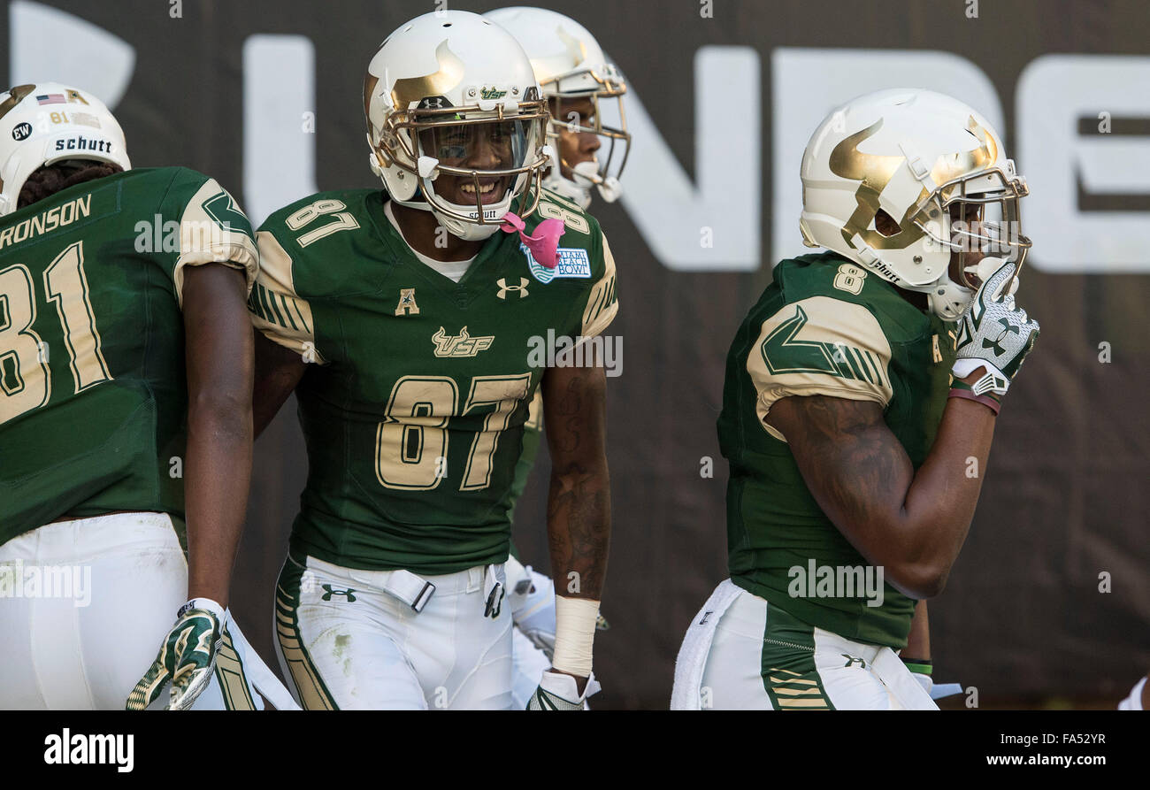 Miami, Florida, USA. Dec. 21st Dec, 2015. South Florida wide receiver ...