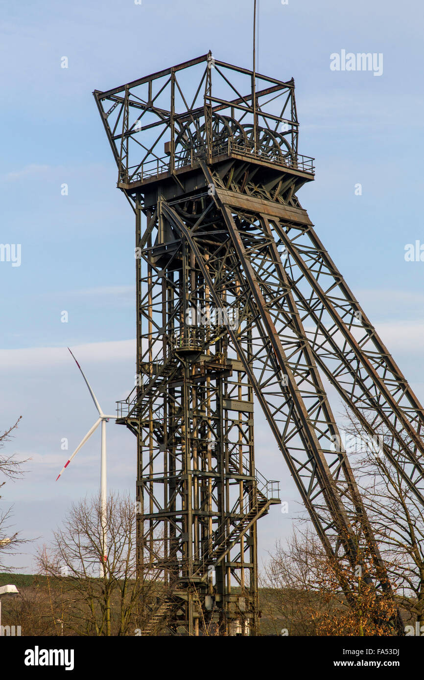 Cola mine Auguste Victoria in Marl, Germany, old mining towers, this ...