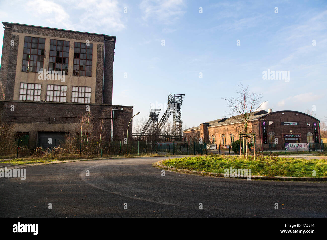 Cola mine Auguste Victoria in Marl, Germany, old mining towers, this ...