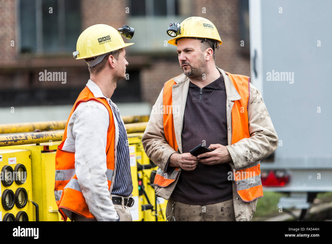Closure ceremony of coal mine Auguste Victoria in Marl, Germany, after ...