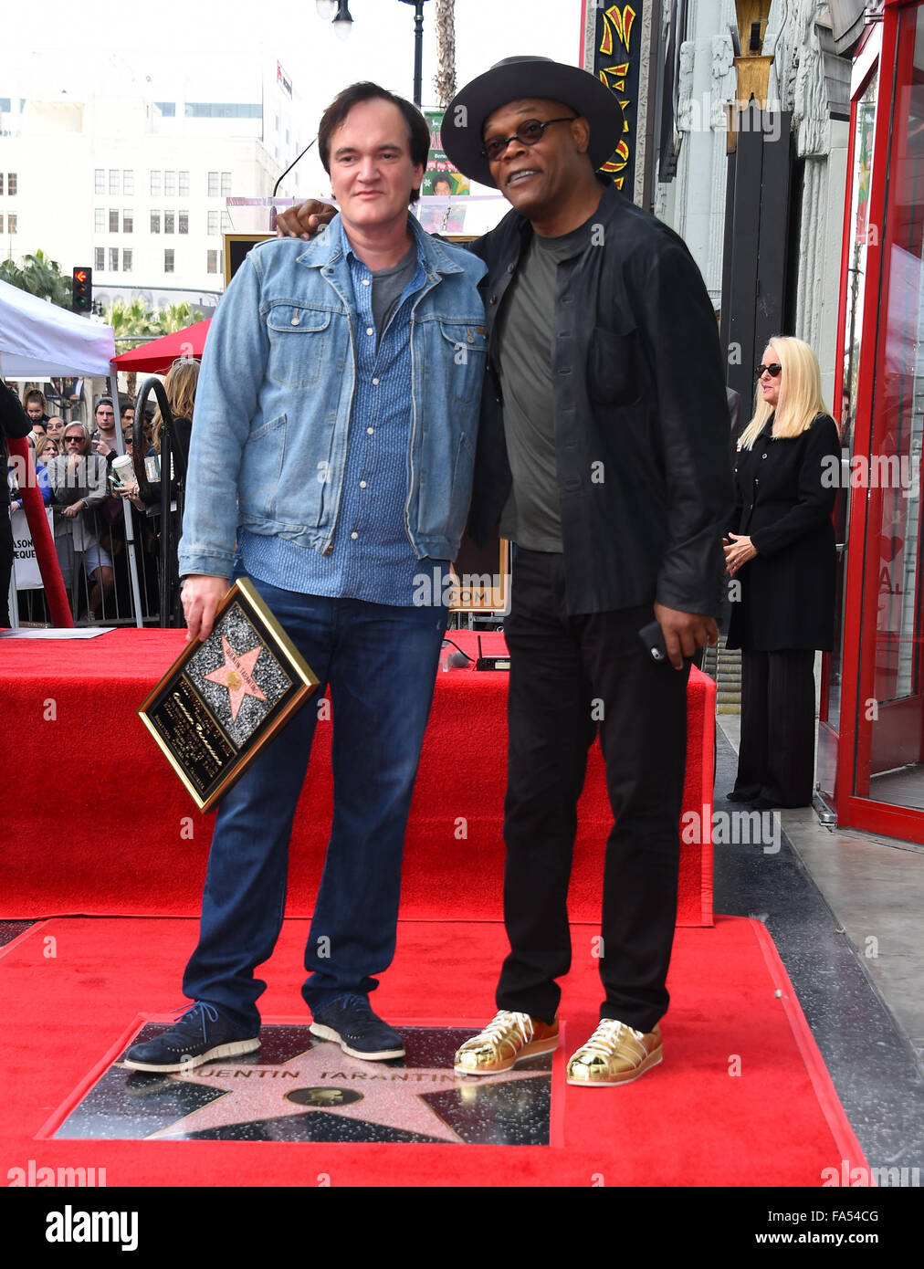Hollywood, California, USA. 21st Dec, 2015. Quentin Tarantino & Samuel ...