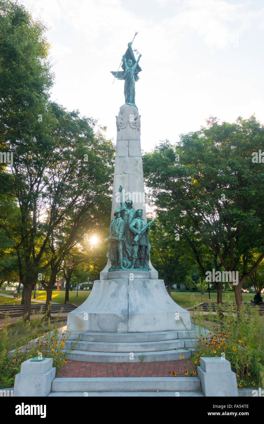 World War one monument Manchester New Hampshire Stock Photo - Alamy