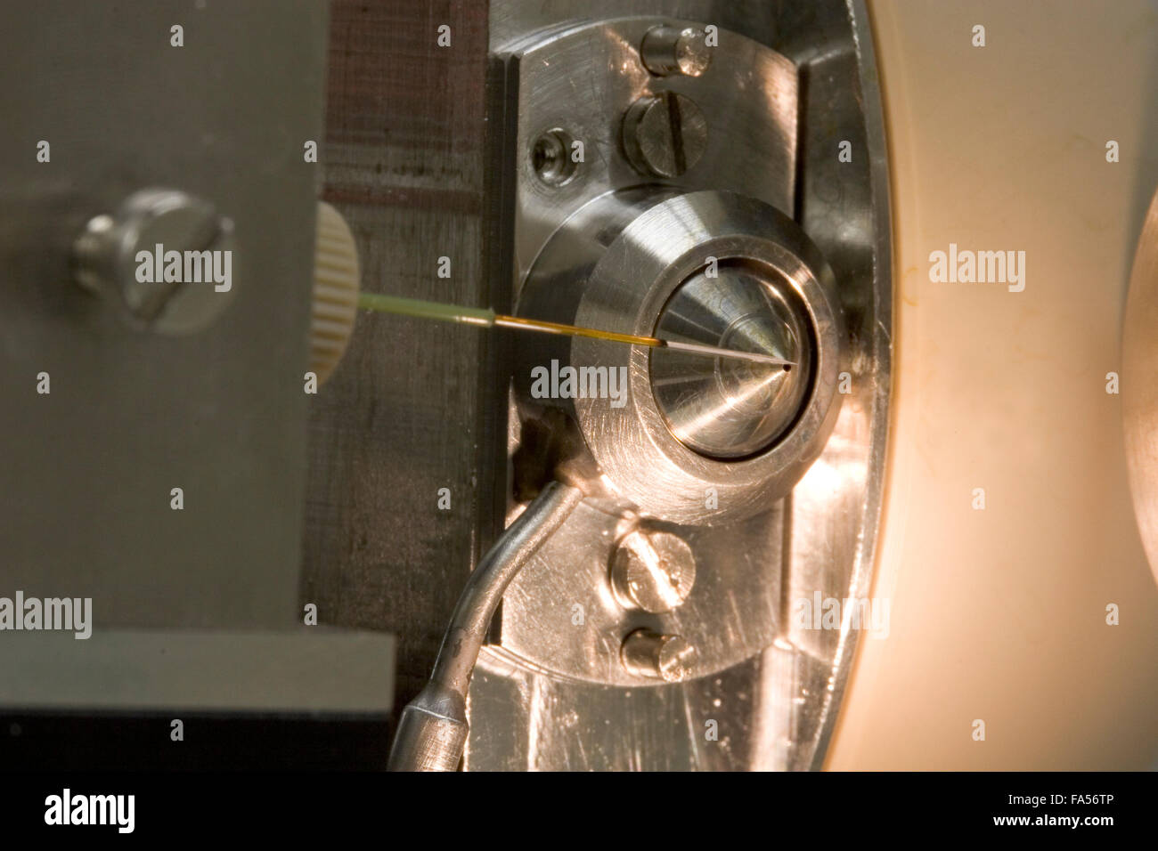 Electrospray mass spectrometry needle and cone Stock Photo - Alamy