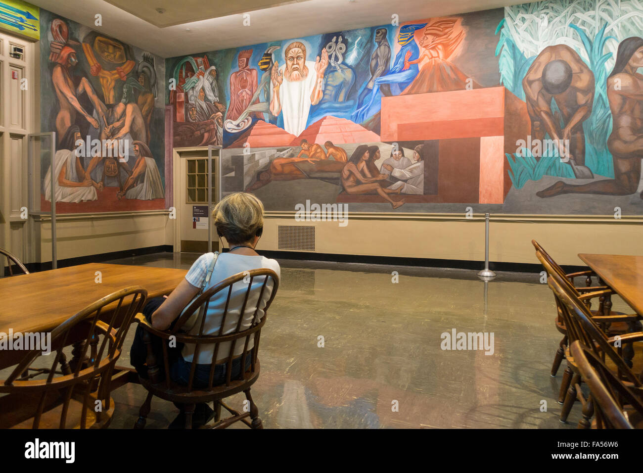 Orozco mural Dartmouth College Hanover NH Stock Photo - Alamy