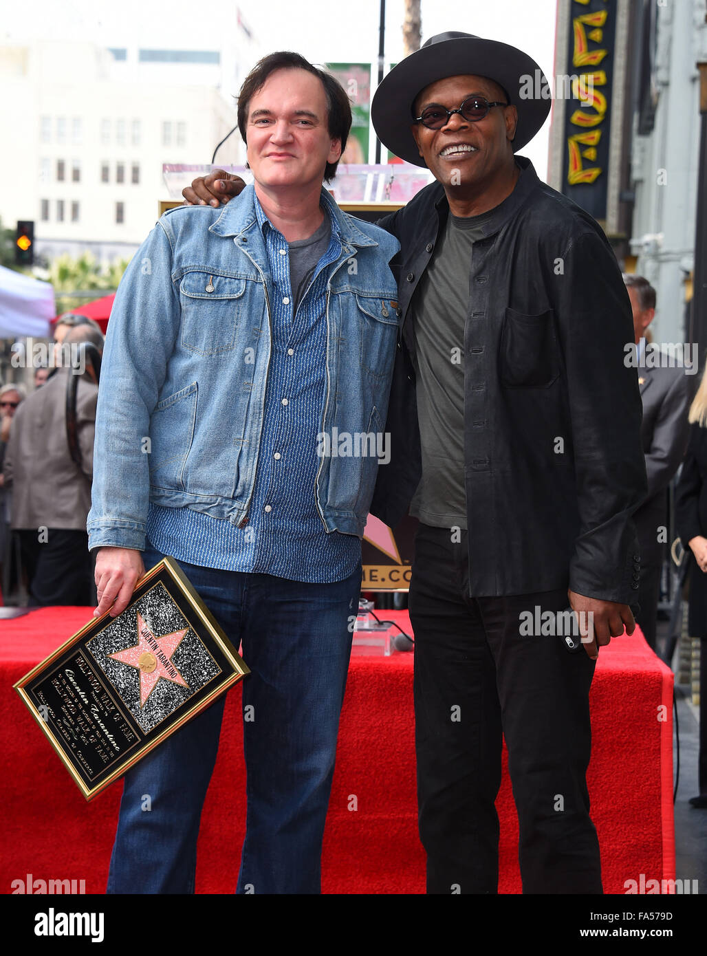Hollywood, California, USA. 21st Dec, 2015. QUENTIN TARANTINO and ...