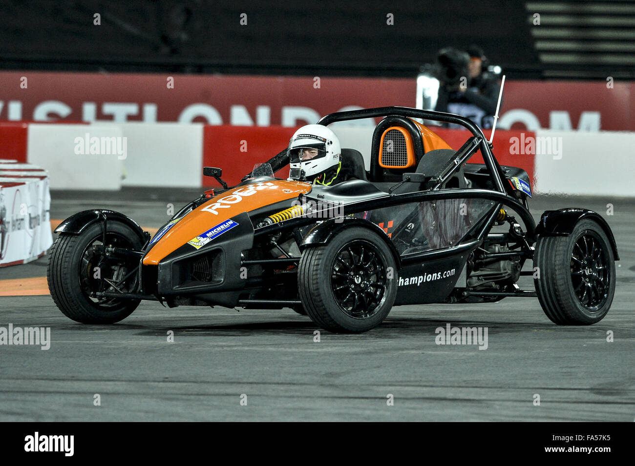 Celebrities and famous drivers take part in 'Race of Champions' at the ...