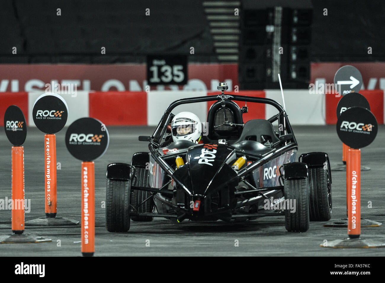 Celebrities and famous drivers take part in 'Race of Champions' at the ...