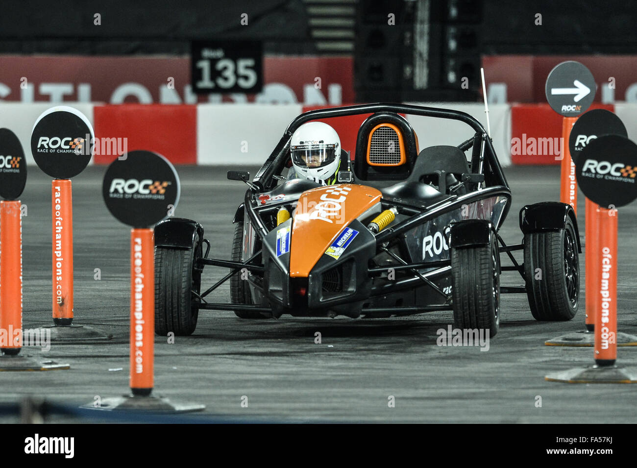 Celebrities and famous drivers take part in 'Race of Champions' at the ...