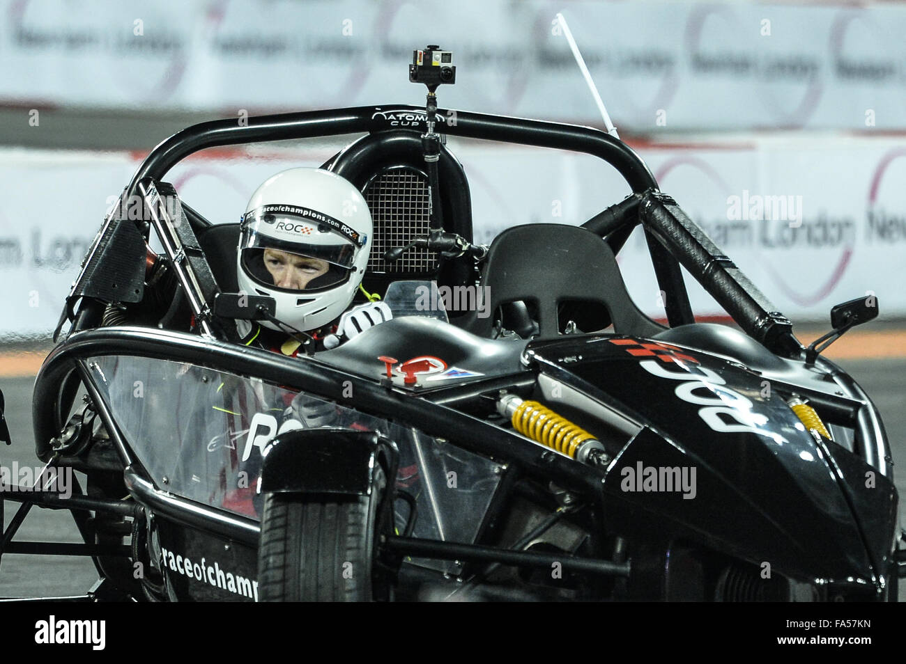 Celebrities and famous drivers take part in 'Race of Champions' at the ...