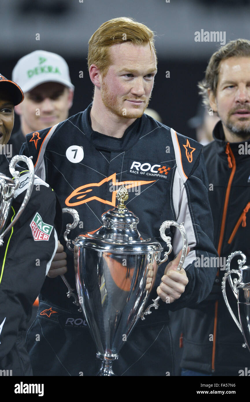 Celebrities and famous drivers take part in 'Race of Champions' at the ...