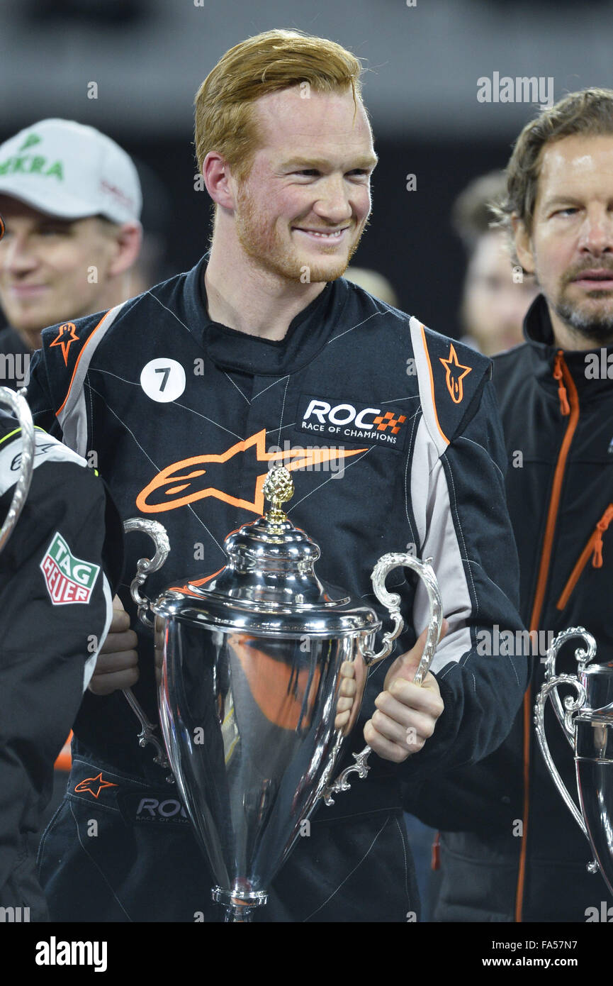 Celebrities and famous drivers take part in 'Race of Champions' at the ...