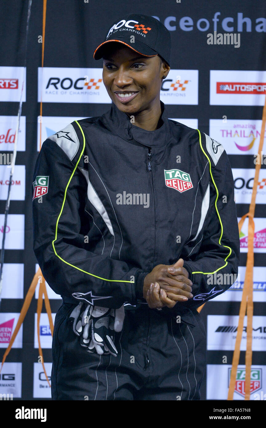 Celebrities and famous drivers take part in 'Race of Champions' at the ...