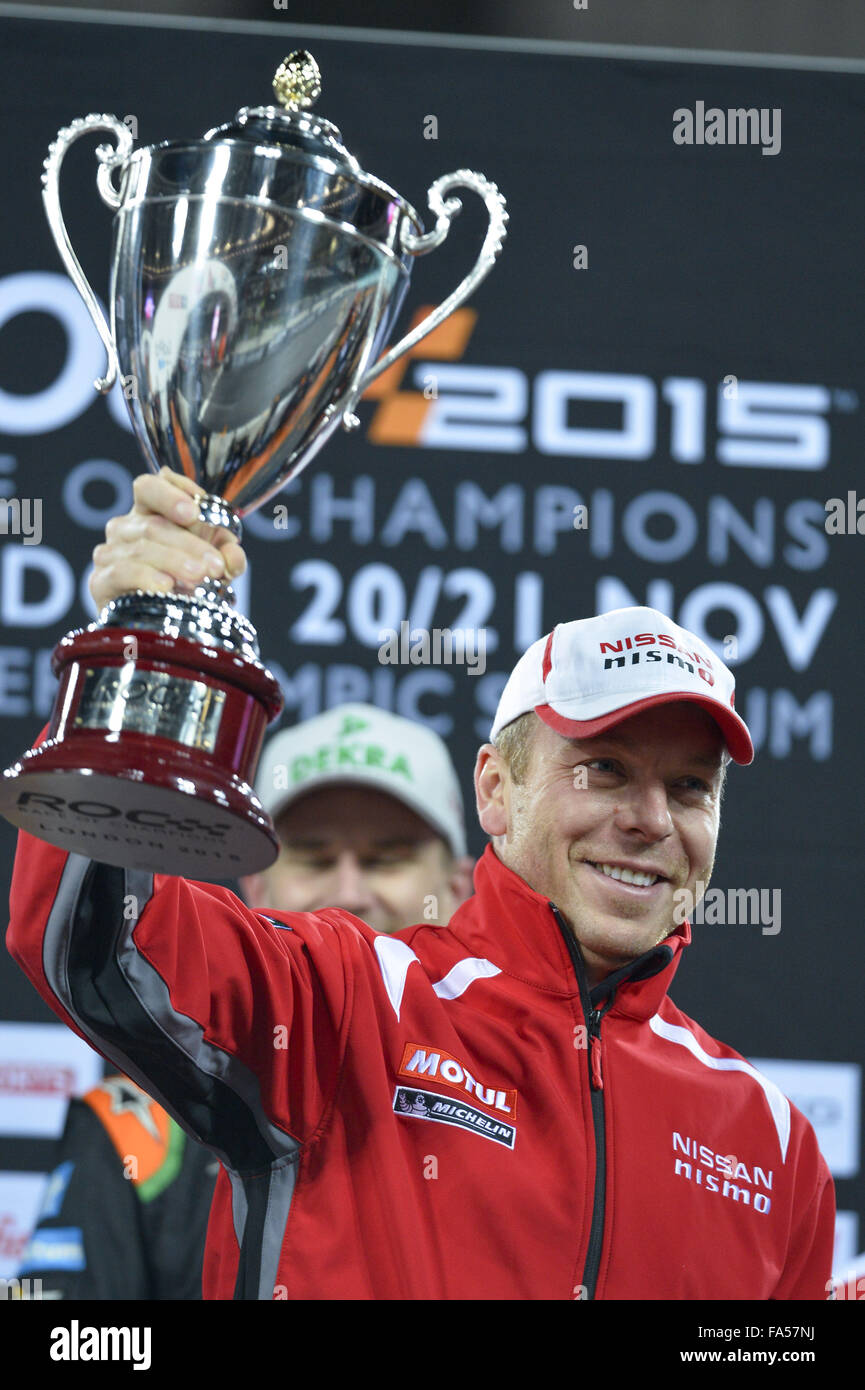 Celebrities and famous drivers take part in 'Race of Champions' at the ...