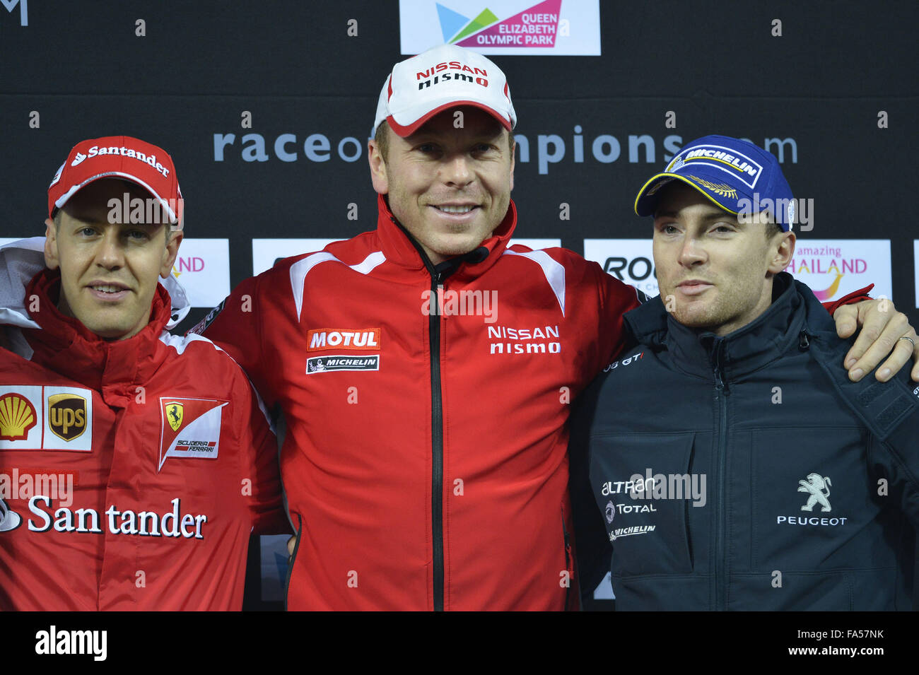 Celebrities and famous drivers take part in 'Race of Champions' at the ...