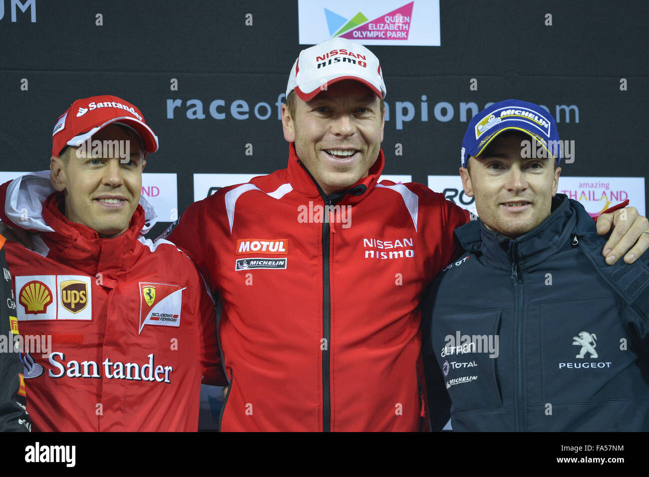 Celebrities and famous drivers take part in 'Race of Champions' at the ...