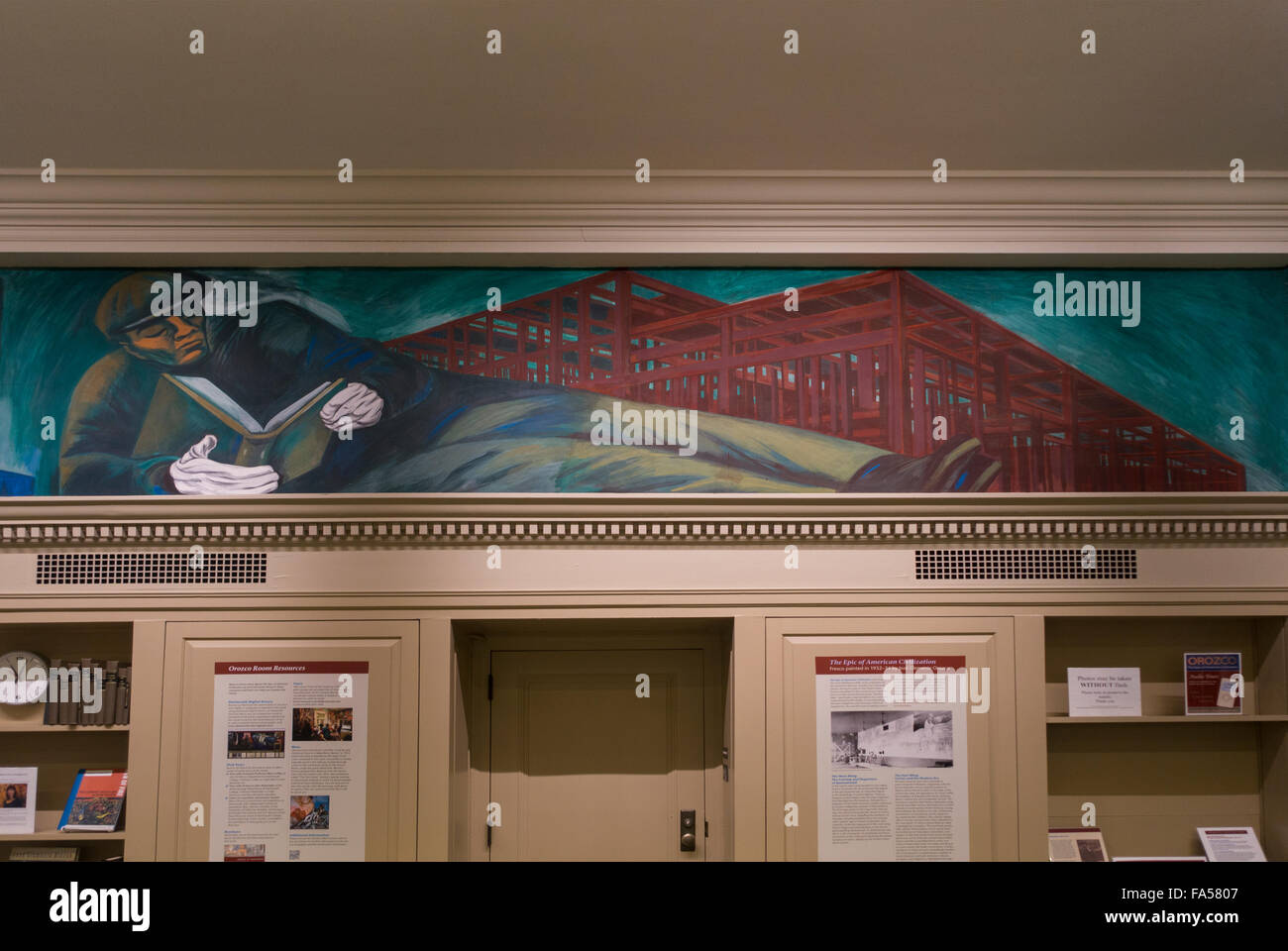 Orozco mural Dartmouth College Hanover NH Stock Photo - Alamy