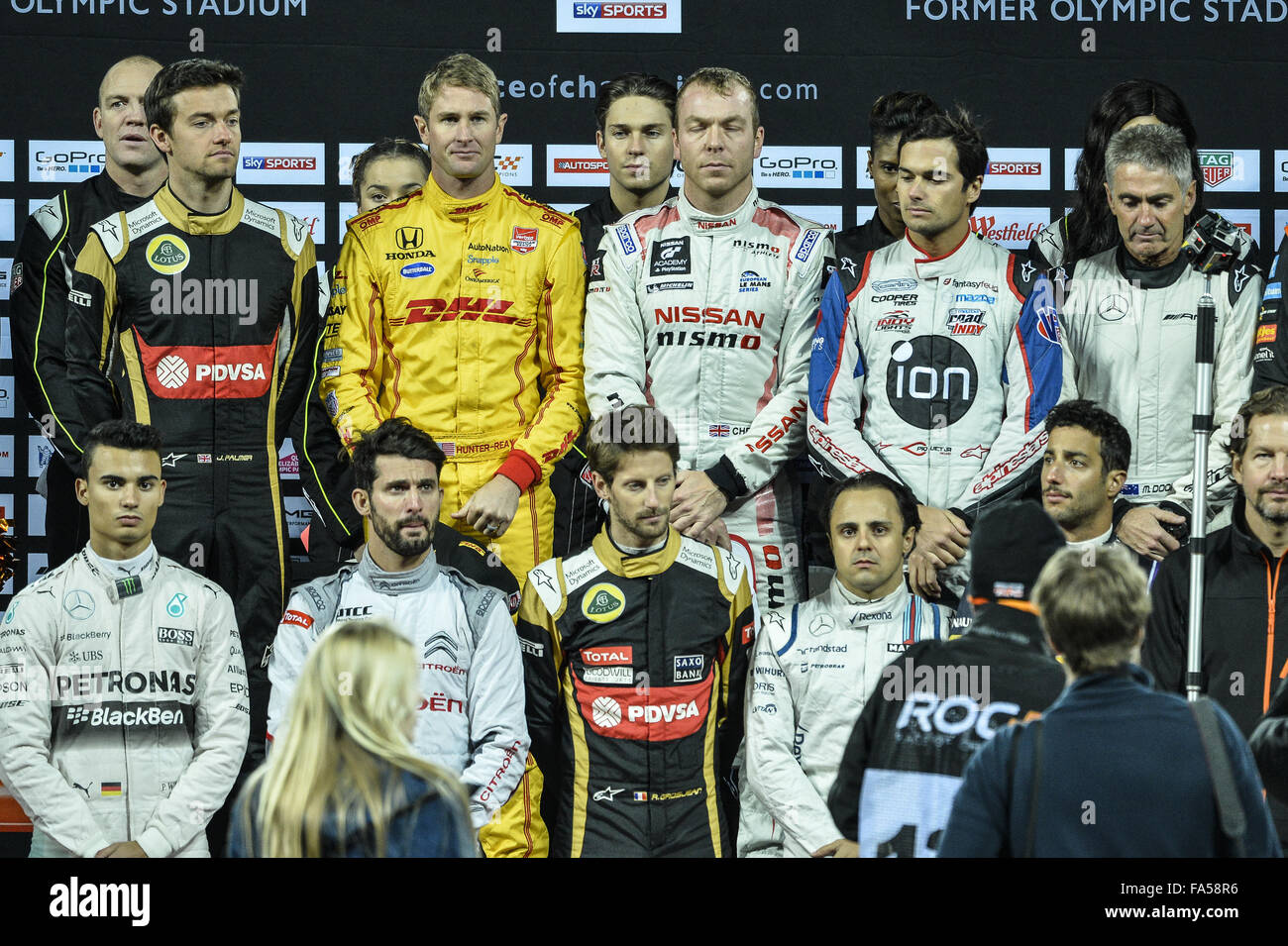 Celebrities and famous drivers take part in 'Race of Champions' at the ...