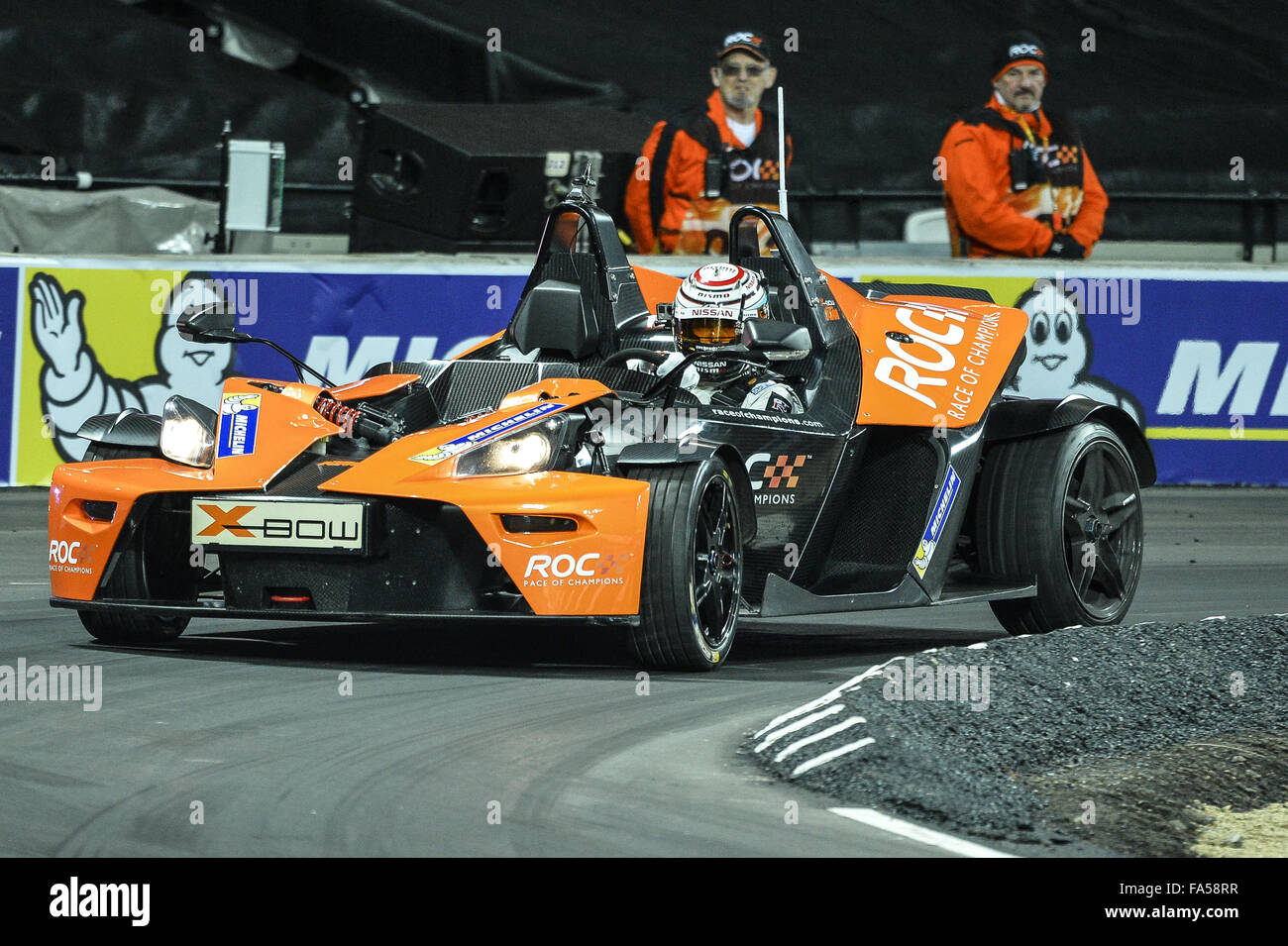 Celebrities and famous drivers take part in 'Race of Champions' at the ...