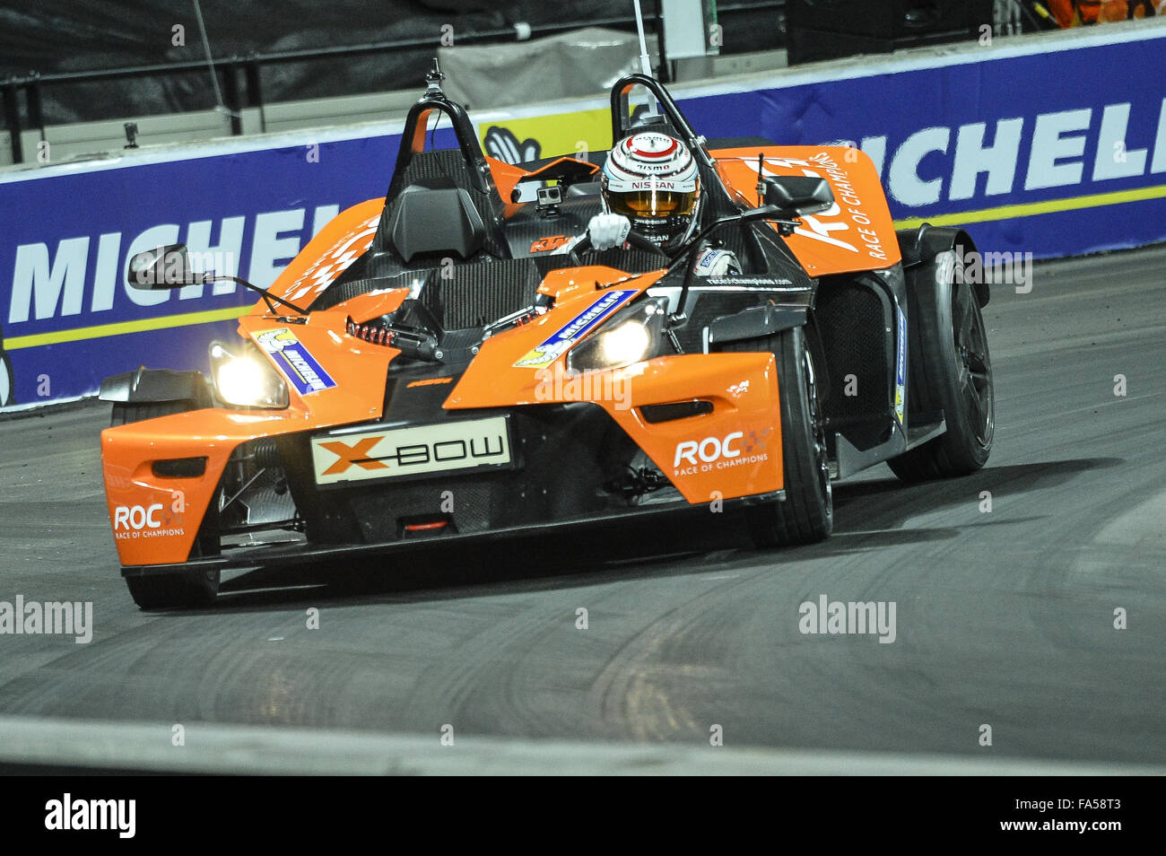 Celebrities and famous drivers take part in 'Race of Champions' at the ...