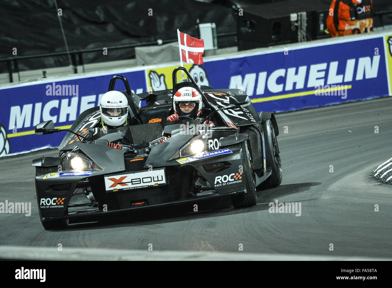 Celebrities and famous drivers take part in 'Race of Champions' at the ...