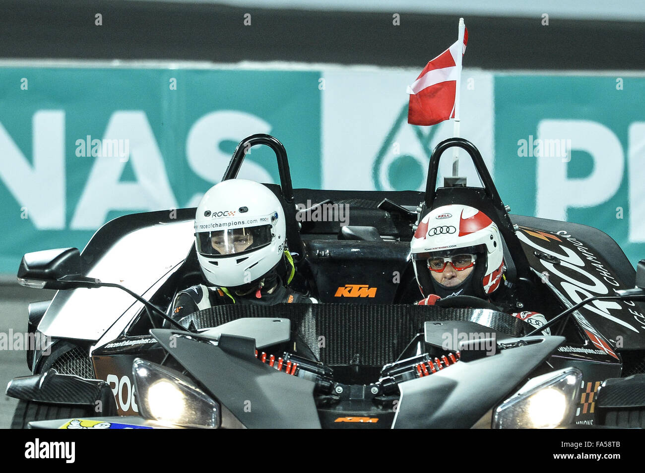 Celebrities and famous drivers take part in 'Race of Champions' at the ...
