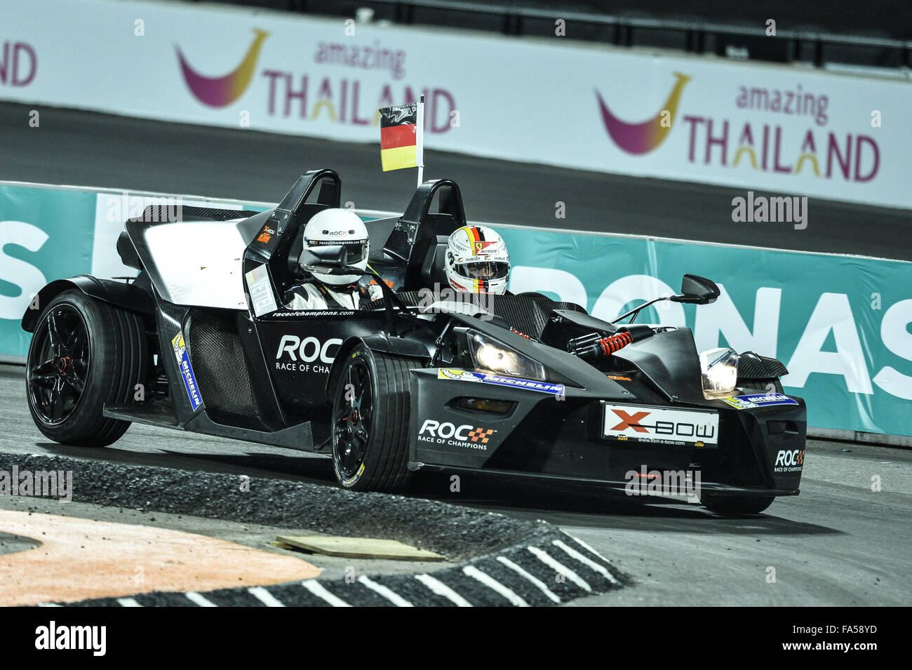 Celebrities and famous drivers take part in 'Race of Champions' at the ...