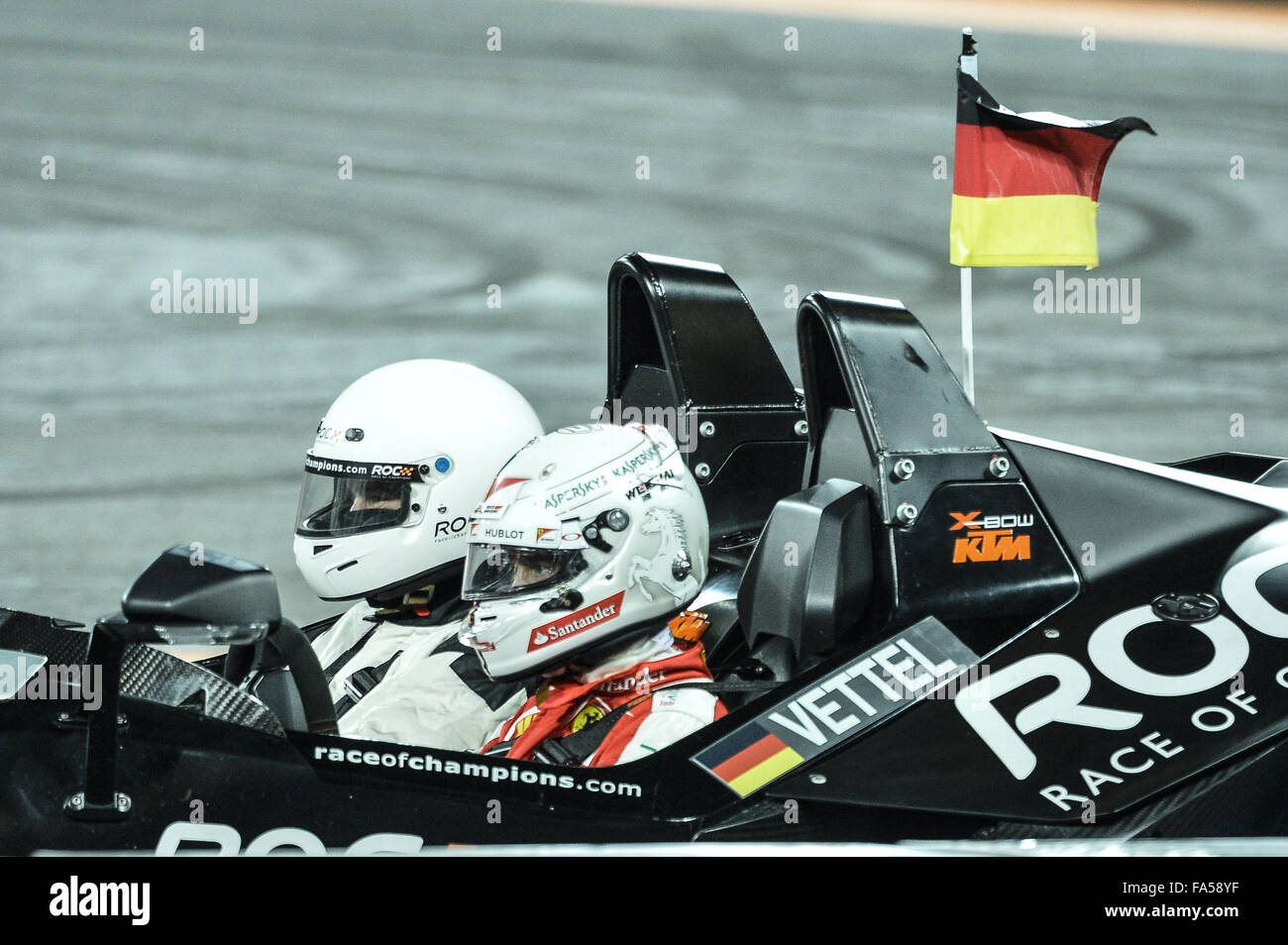 Celebrities and famous drivers take part in 'Race of Champions' at the ...