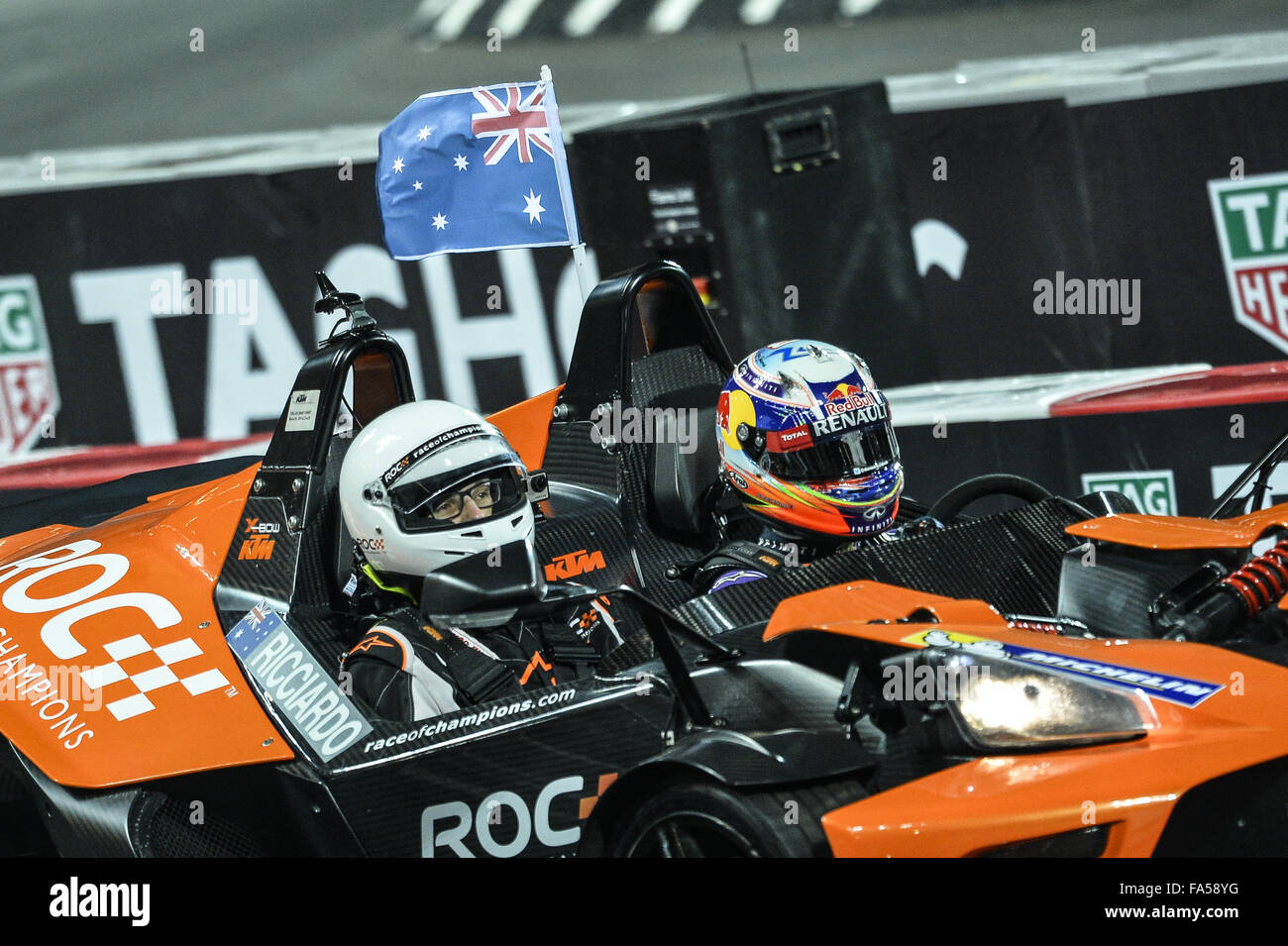 Celebrities and famous drivers take part in 'Race of Champions' at the ...