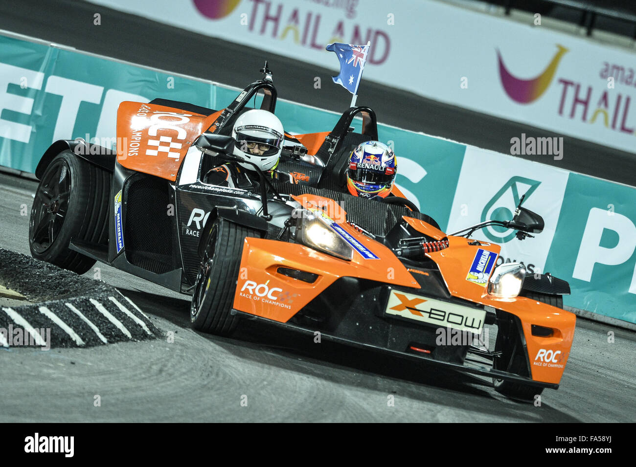 Celebrities and famous drivers take part in 'Race of Champions' at the ...