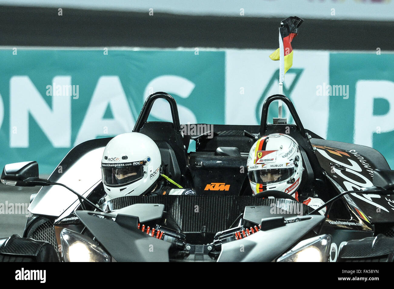 Celebrities and famous drivers take part in 'Race of Champions' at the ...