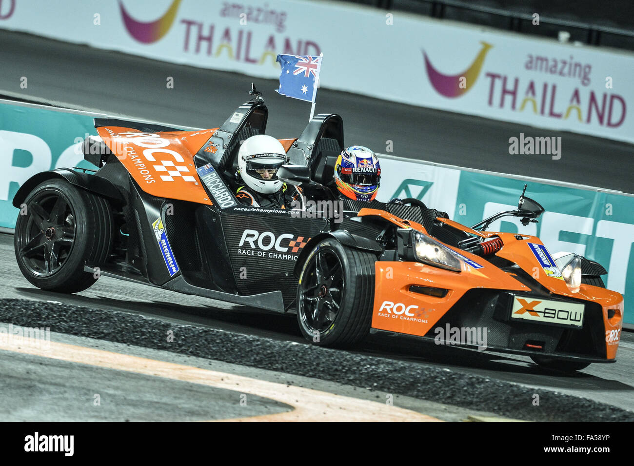 Celebrities and famous drivers take part in 'Race of Champions' at the ...