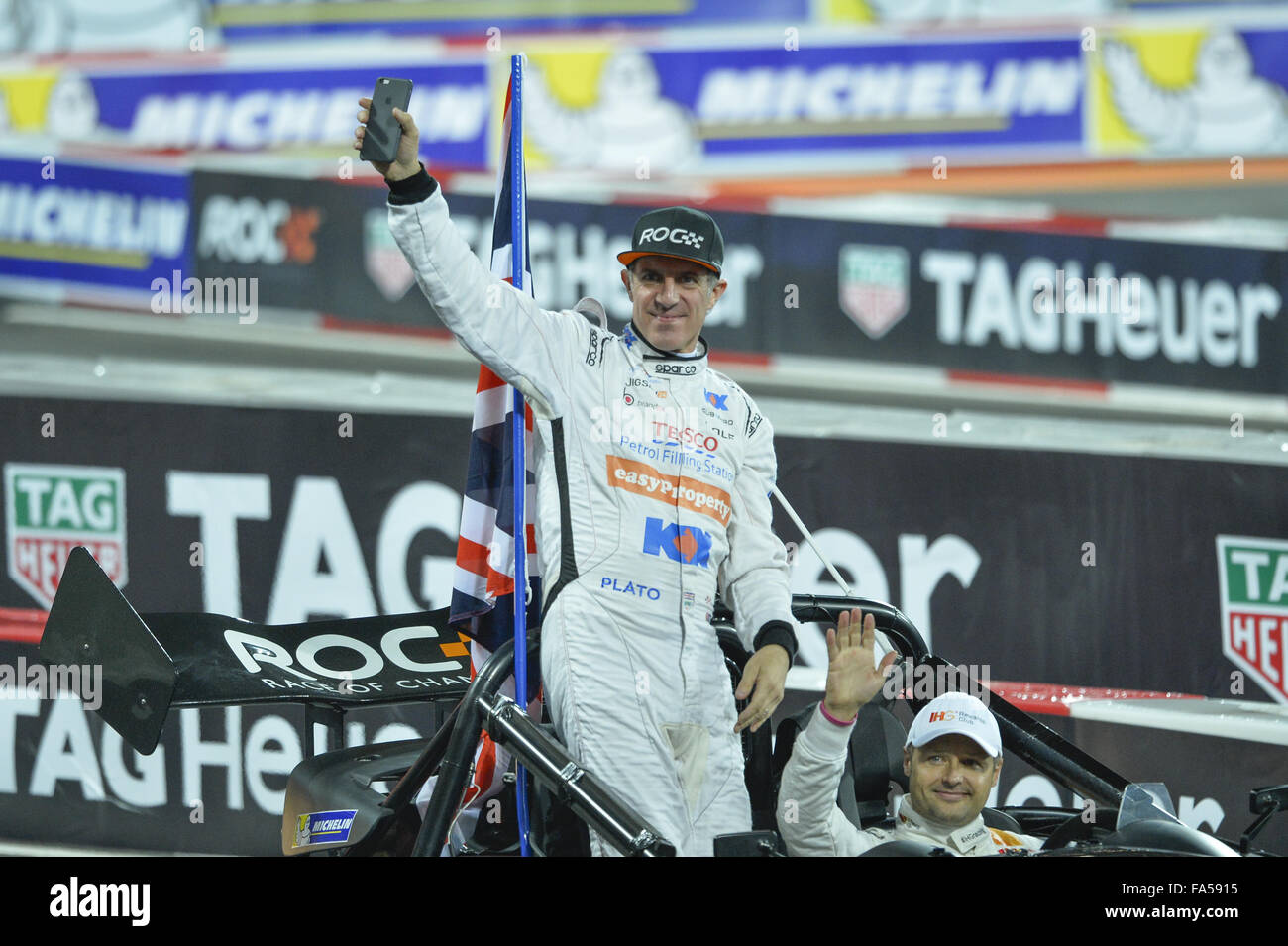 Celebrities and famous drivers take part in 'Race of Champions' at the ...