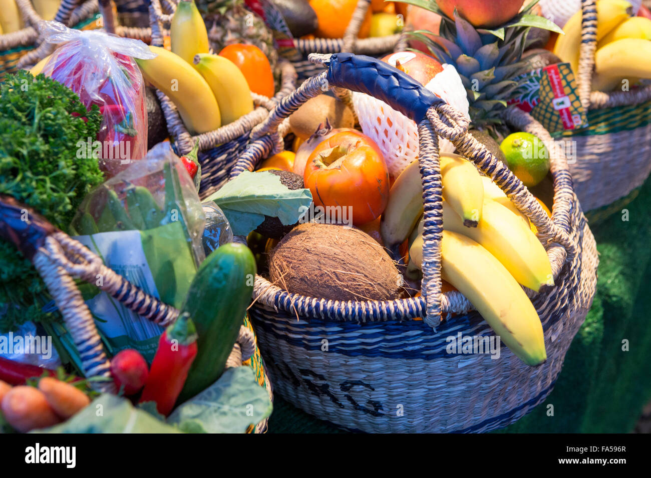 Hamburg Germany. Fruit and vegetables for sale at the Fishmarket Stock ...