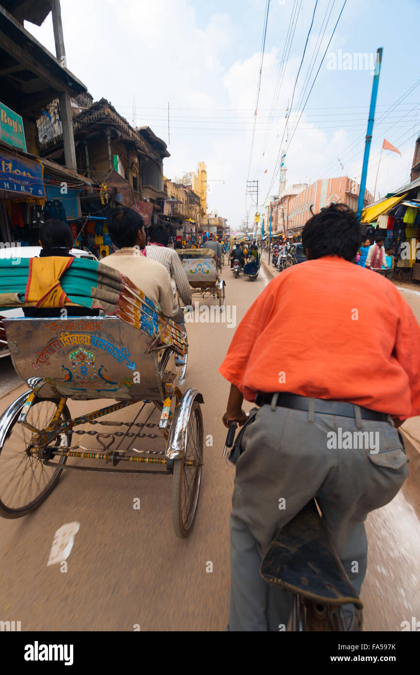 First person point of view cycle rickshaw perspective, standard form of ...