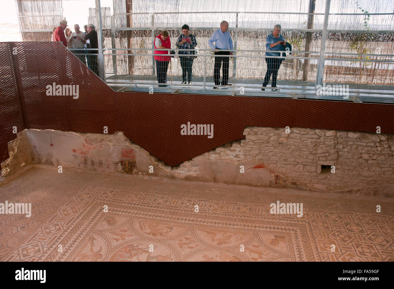 Roman Iberian city of Castulo, Mosaic of the loves and tourists ...