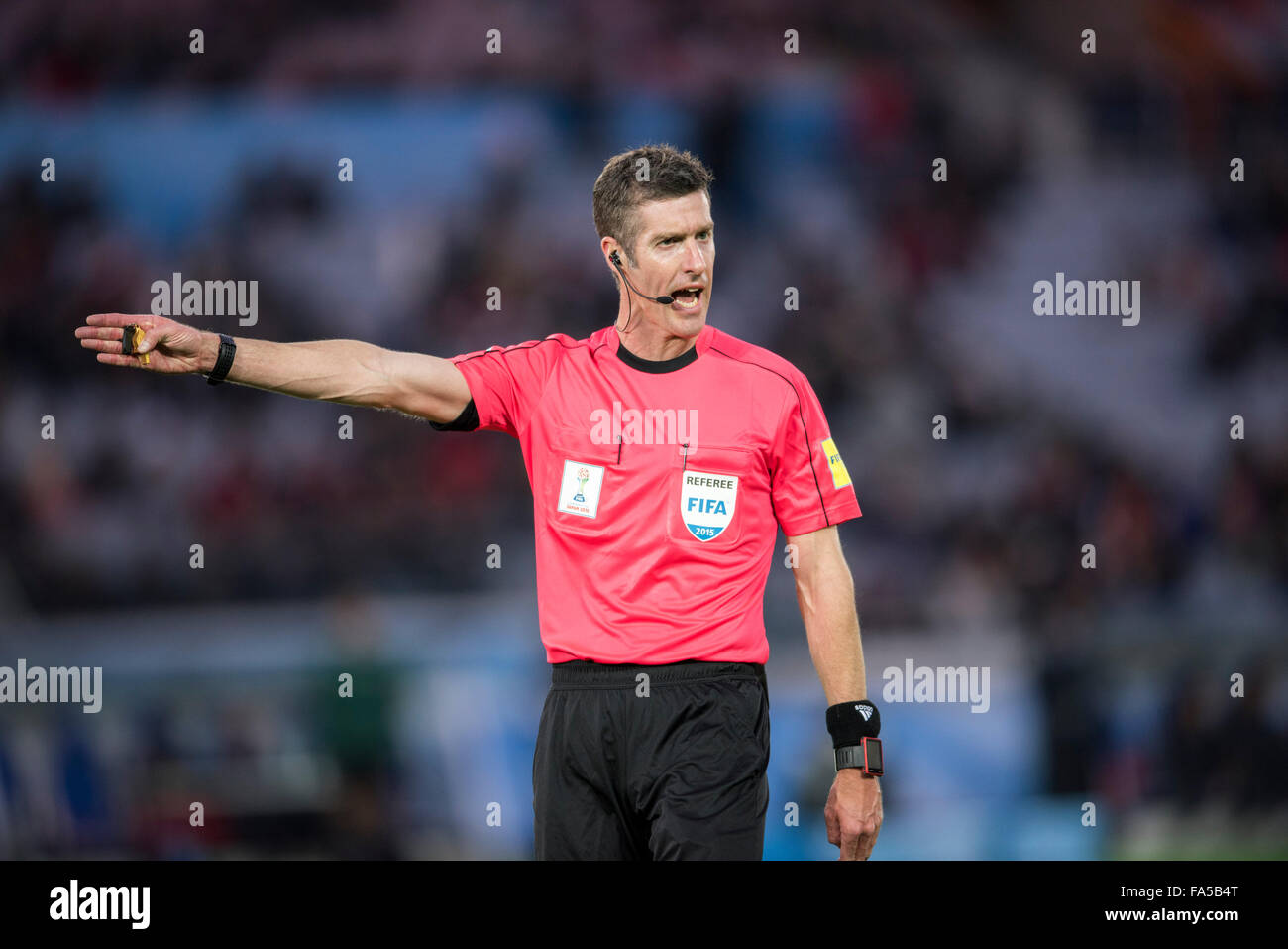 Kanagawa, Japan. 20th Dec, 2015. Matt Conger (Referee) Football/Soccer ...
