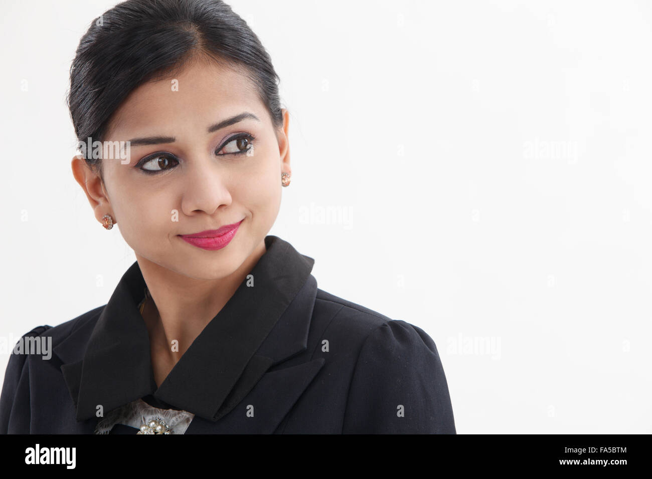 Business woman standing back isolated hi-res stock photography and ...