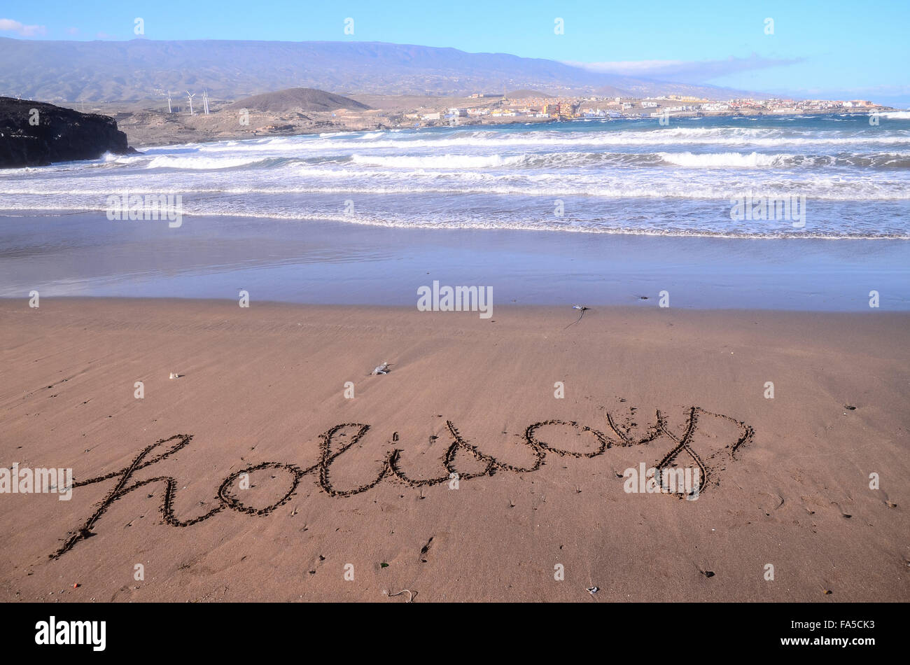 Word Written on the Sand Stock Photo - Alamy