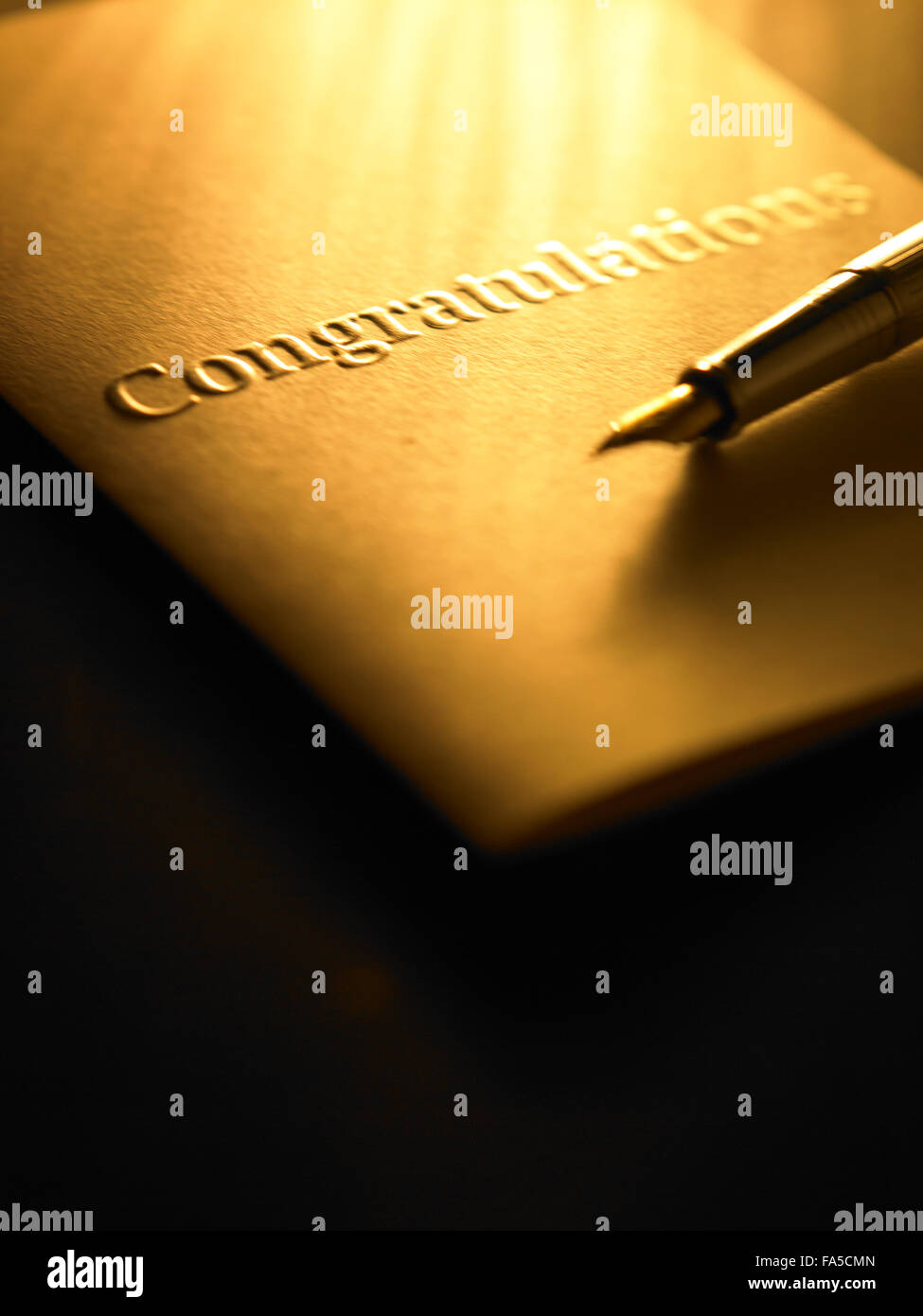 Close up of the congratulation card Stock Photo - Alamy