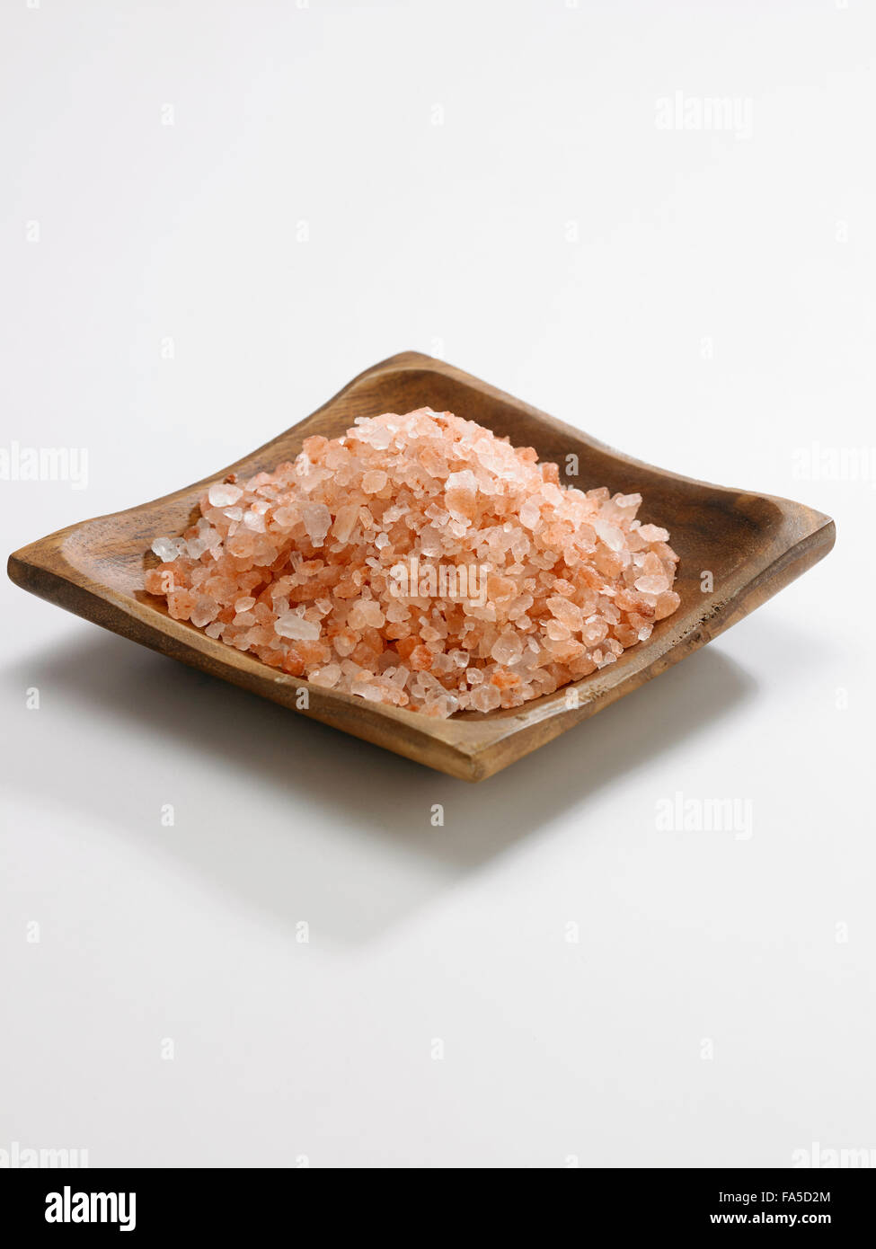 himalayan pink salt in the container Stock Photo - Alamy