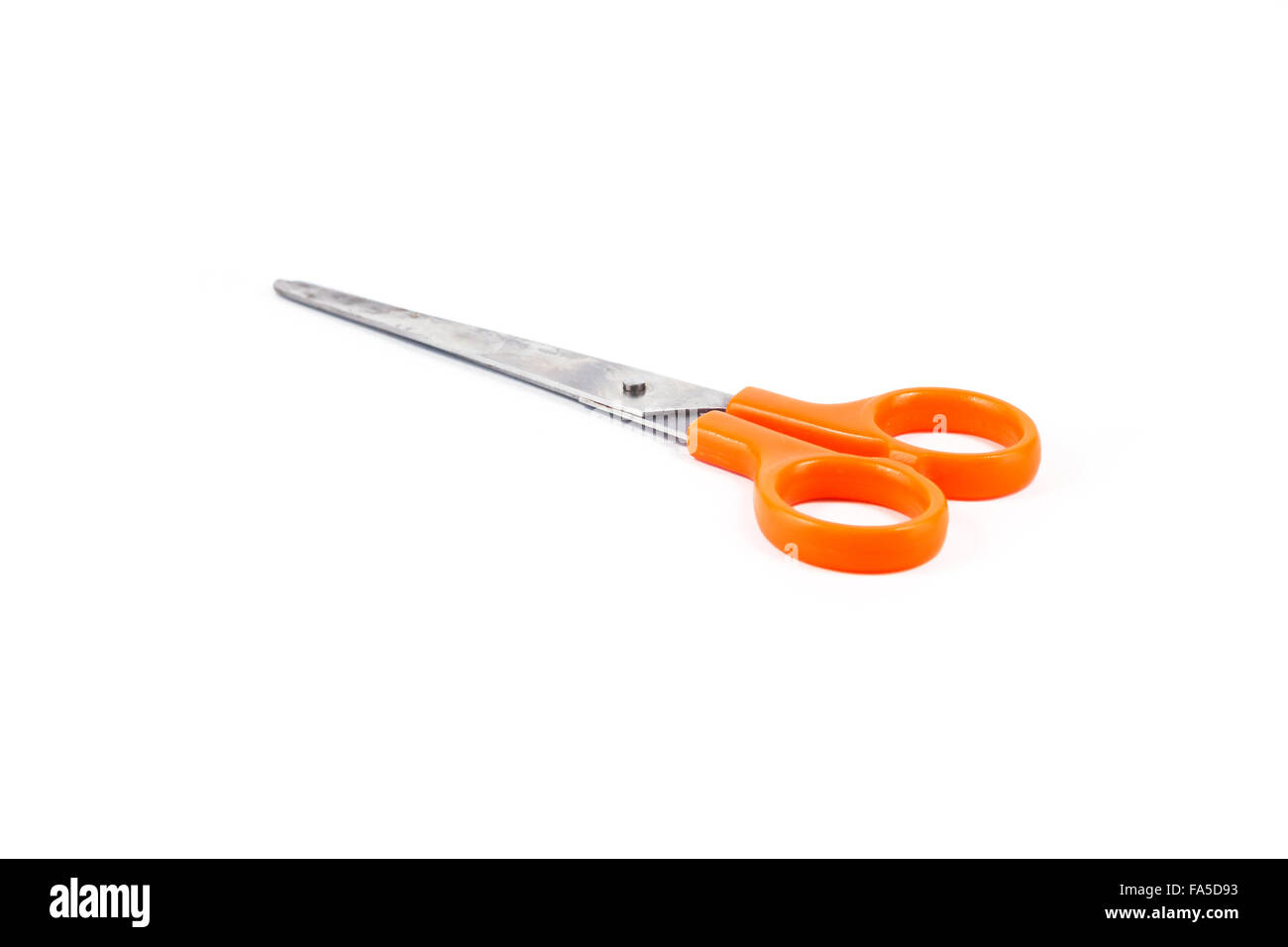 Orange scissors isolated on white background, stock photo Stock Photo ...