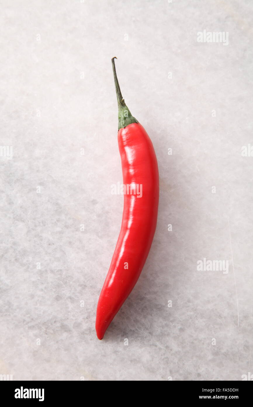 top view of red chili on the table Stock Photo - Alamy